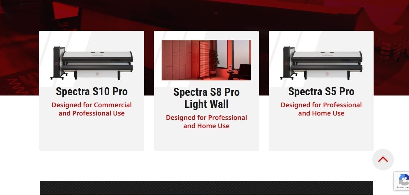 Spectra Red Light Products
