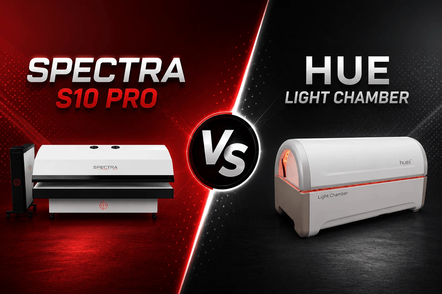 Spectra Vs Hue Light Chamber Comparison - Spectra Red Light